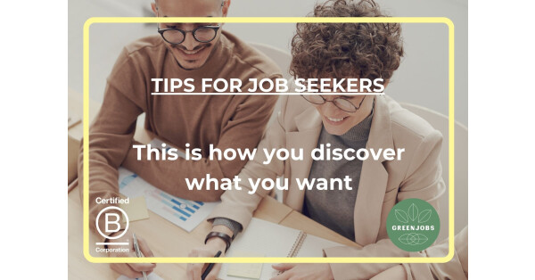 A sustainable job: this is how you discover what you want